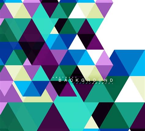 Premium Vector Multicolored Triangles Abstract Background Mosaic Tiles Concept