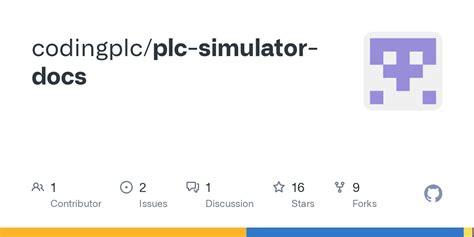 Codingplc Plc Simulator Docs · Discussions · Github