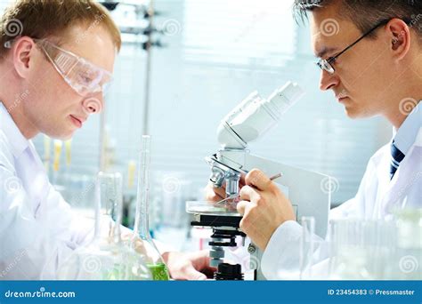 Researching Stock Image Image Of Handsome People Pharmaceutical