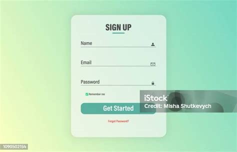 登録フォームのページweb サイトの Ui のベクトルの要素web サイトのインターフェイスのモックアップ画面や Web のコンセプトux