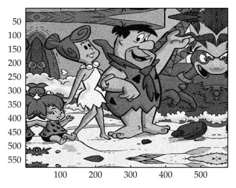 Denoised image using different denoising methods σn 20 Flintstones