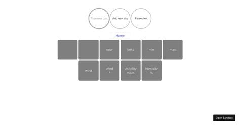 Weather App Codesandbox