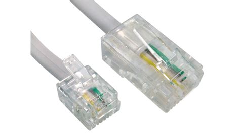 Rs Pro Male Rj11 To Male Rj45 Telephone Cable White Sheath Rs