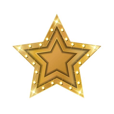Ilustração De Vetor De Estrela Dourada Vetor Premium