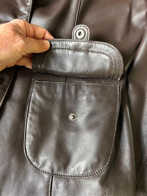 80s Vintage COVINGTON Dark Brown Leather Jacket Gem