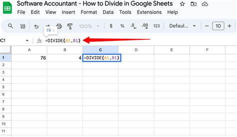 How To Divide In Google Sheets Numbers Cells Or Columns