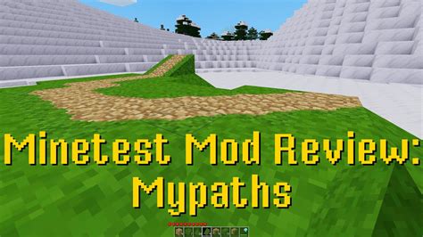 Minetest Mod Review Mypaths YouTube