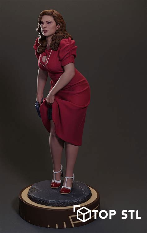 Peggy S Secret Agent Carter Fan Art STL Files TOP STL