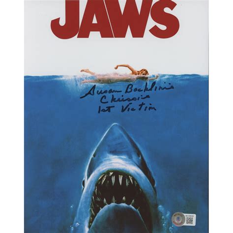 Susan Backlinie Signed Jaws 8x10 Photo Inscribed 1st Victim