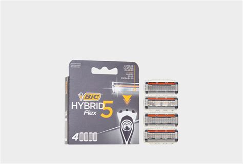 BIC Сменные кассеты для мужской бритвы, 4 шт. Hybrid 5 Flex 4 шт ...