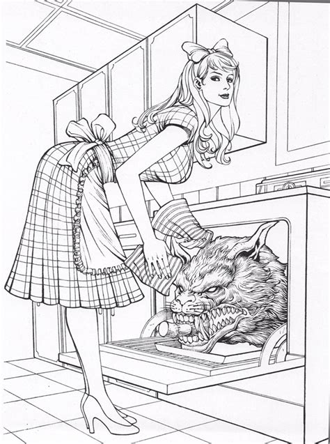 Grimm Fairy Tales Coloring Pages