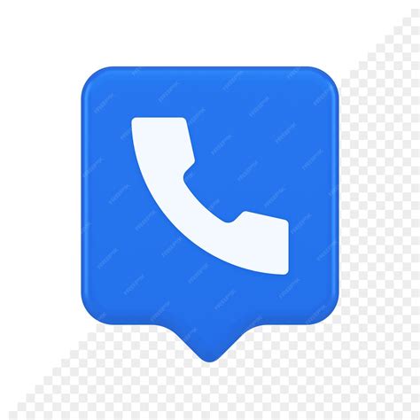 Premium Psd Helpline Hotline Call Center Phone Handset Squared Button 3d Realistic Speech
