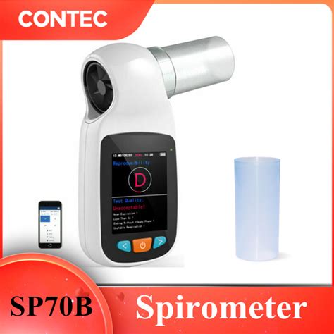 Contec Sp70b Handheld Digital Spirometer Pulmonary Function Spirometry