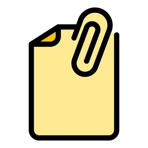 Premium Vector File Document Icon Outline File Document Vector Icon Color Flat Isolated