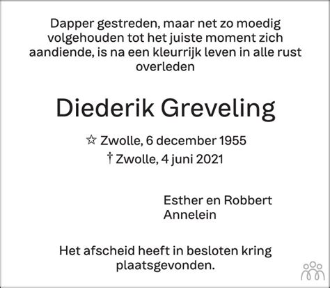 diederik greveling 04 06 2021 overlijdensbericht en condoleances