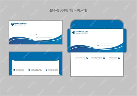 Premium Vector Vector Office Envelope Design Template