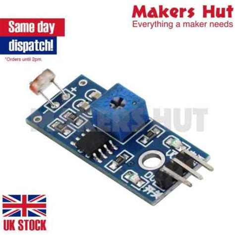Photoresistor Module Light Sensor Ldr Light Module For Arduino Pi Uno Makers Hut