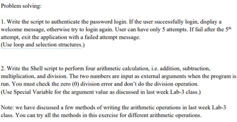 Solved Problem Solving 1 Write The Script To Authenticate