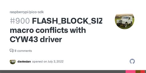 FLASH BLOCK SIZE Macro Conflicts With CYW43 Driver Issue 900 Raspberrypi Pico Sdk GitHub