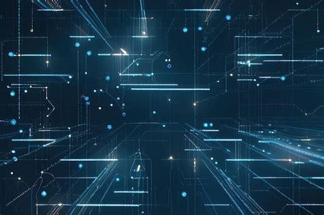 premium ai image 3d rendering of a scientific technology data binary code network conveying