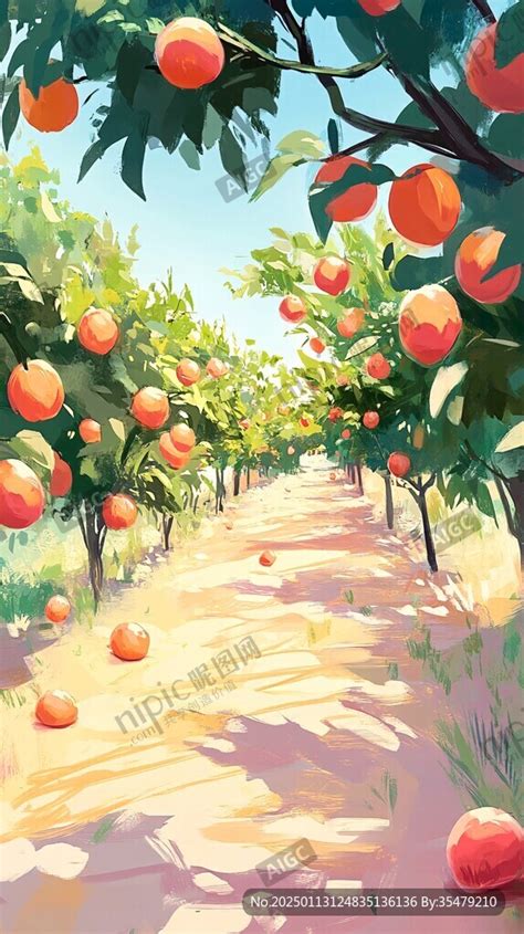 Ai创作图芒果采摘园插画 果场插画 果园插画田园风光 插画桃 果园插画包装 水密桃包装插画 果园宣传插画 水果插画桃树 水蜜桃插画包装 果园插画 果园丰收插画 芒果丰收插画 桃树水果插画