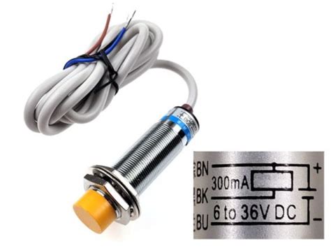 Czujnik Indukcyjny LJ18A3 8 Z BX NPN NO 8mm 636V DC 300mA Fi 18mm 3