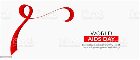 세계 에이즈의 날 배경 빨간색 지원 리본 배경입니다 세계 에이즈의 날과 전국 Hiv Aids 및 노화 인식의 달 12월에 대한