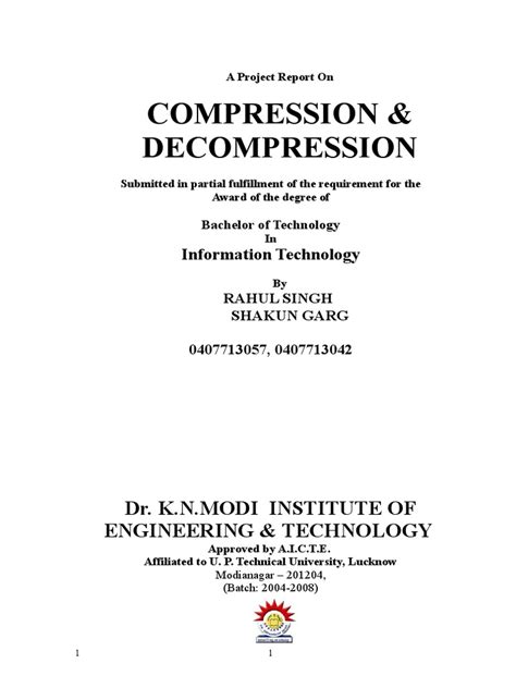 Compression Decompression Pdf Data Compression Code