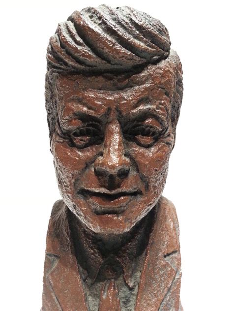 President Jfk John F Kennedy Bust Statue Figurine Etsy