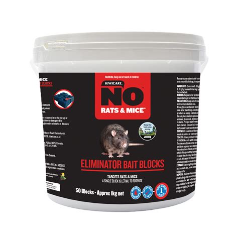 Kiwicare No Rats Mice Eliminator Bait Blocks Bunnings New Zealand