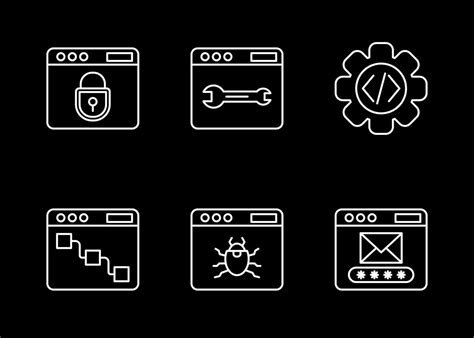 Web Development Vector Icon Set 17482927 Vector Art At Vecteezy