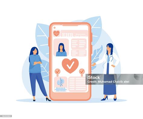 Electronic Health Record Ehr Digital Patient Chart Via Smartphone
