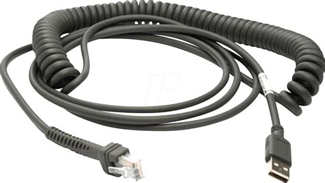 Zebra U12 C09zar Barcode Scanner Cable Usb Coiled 2 7 M At