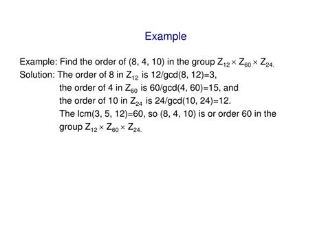 Ppt Section 11 Direct Products And Finitely Generated Abelian Groups Powerpoint Presentation