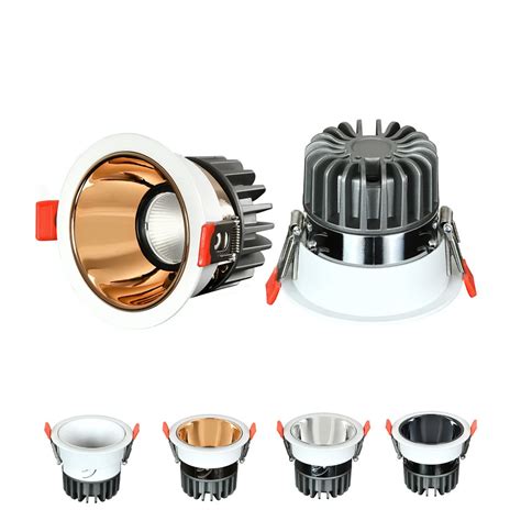 2022 Yeni Anti Parlama LED Downlight 7W 9W 12W 15W 24W Yuvarlak Er Eve