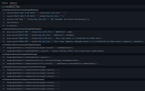 Running SELECT 1 Before Every SQL Connection Issue 695 SkinsRestorer SkinsRestorer GitHub
