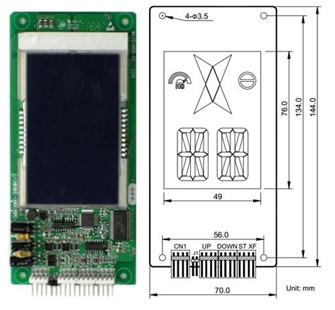 2021 Monarch Elevator Parts Original Cop And Lop Lcd Display Board