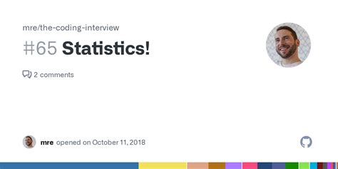 Statistics Issue Mre The Coding Interview Github