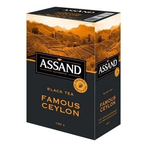Чай черный Assand Famous Ceylon листовой 100 г купить с доставкой по