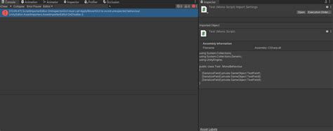 Unity Game Engine How To Fix ScriptImporterEditor OnInspectorGUI Stack Overflow
