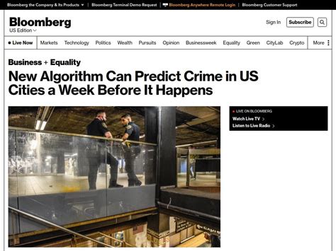 New Algorithm Can Predict Crime In Us Cities A Week Before It Happens