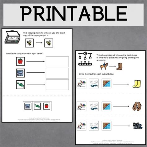 Super Simple Function Machines Functional Math Special Education Easy