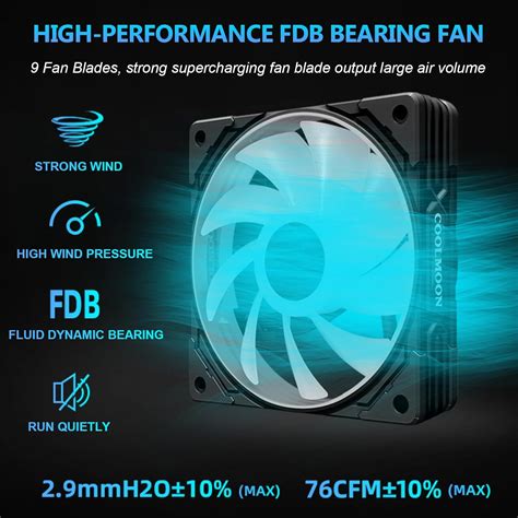 Enfriador De Cpu De Aire Ventilador De Refrigeración Argb 6 Tubos De