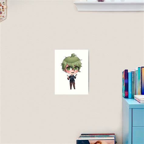 Drv3 Rantaro Amami Chibi Art Print By Tabithaabadeer Redbubble