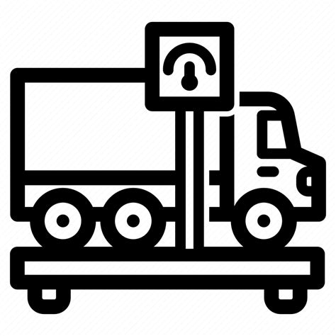 Cargo Scales Truck Weighing Icon Download On Iconfinder