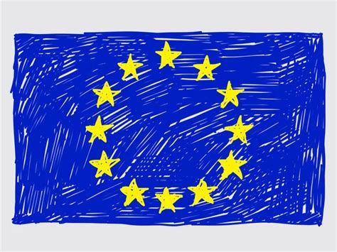 ᐈ Символы евросоюза векторные картинки иллюстрации флаг европейского