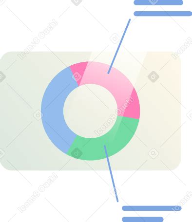 Pie Chart Animated Illustration In Lottie JSON AE