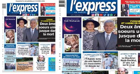 Les Grands Titres De L Express De Ce Samedi Avril Lexpress Mu