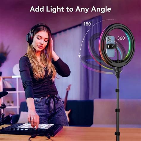 Todi 12 英寸约 305 厘米rgb 环形灯带 63 英寸约 1600 厘米三脚架支架led 环形