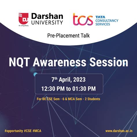 darshan university on linkedin computer engineering mca darshanuniv nqt tcs